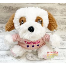 Personalised Small Keel Toys Eco Cockapoo Teddy Bear Wearing Knitted ...