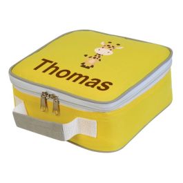 Personalised Giraffe Printed Kids Children's School Lunch Box Cooler ...